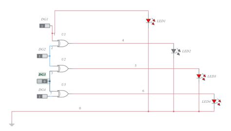 Code Converter Binary To Gray Code Multisim Live