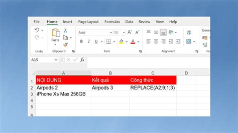 cách sử dụng hàm thay thế trong excel replace chi tiết