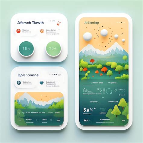Premium Ai Image Mobile App Layout Design Of Allergy And Asthma Tracker Practical And