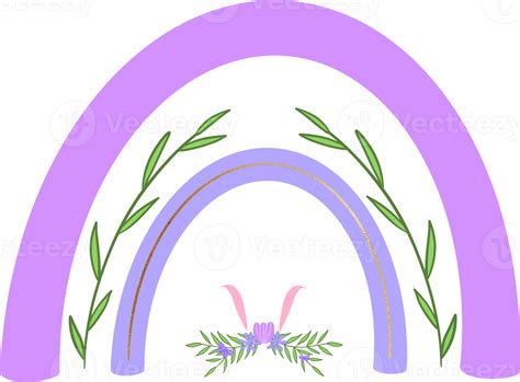 Rabbit Easter Rainbow 18735012 Png