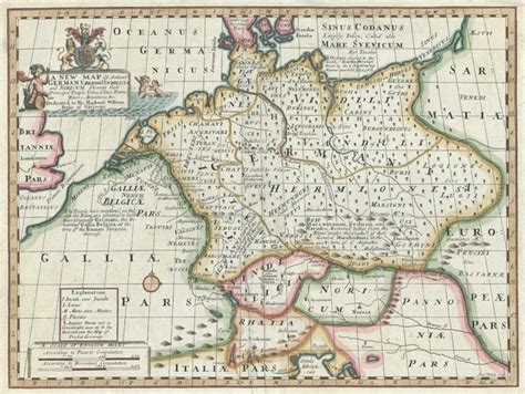 Map Anda New Map Of Antient Germany Rhaetia Vindelicia And Nordicum