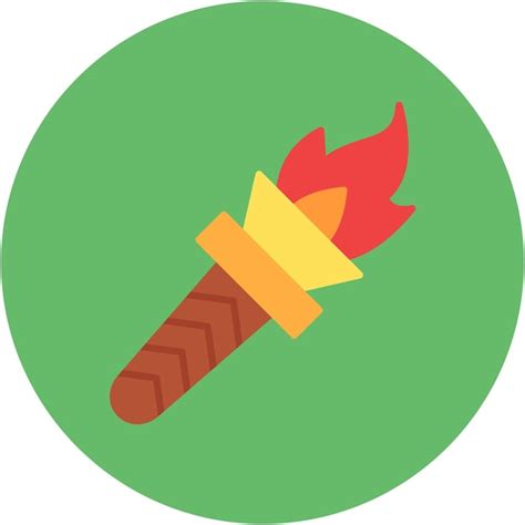 Premium Vector Torch Vector Illustration Style
