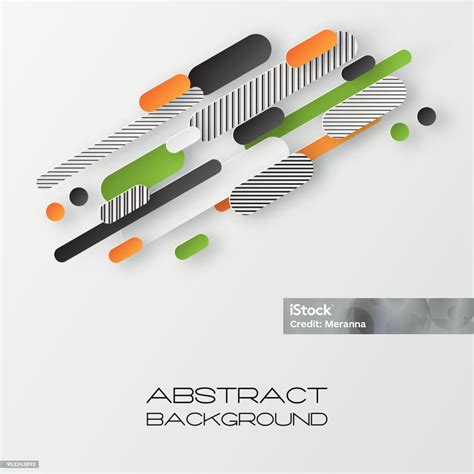 3d 줄무늬 백색 배경 및 다채로운 종이 기하학적 도형 선 및 그림자 흰색 바탕에 동그라미를 추상화 합니다 최소한의 디자인입니다 0명에 대한 스톡 벡터 아트 및 기타 이미지