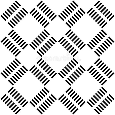 Abstract Geometric Black And White Seamless Pattern For Web Page Textures Card Poster Fabric