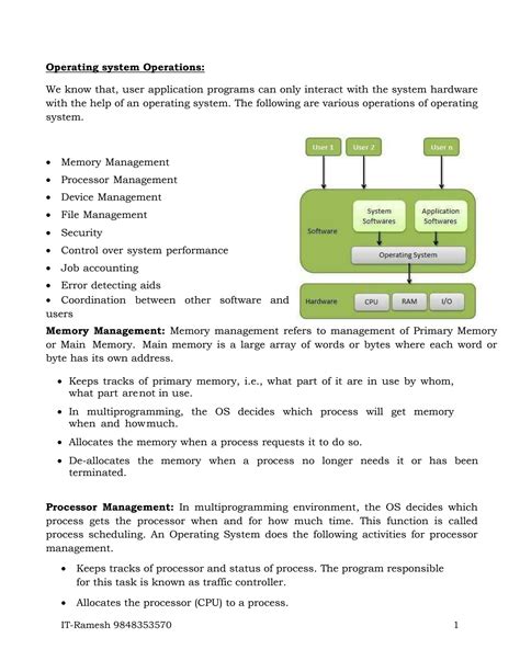 SOLUTION Os Class 02 Os Operations Studypool