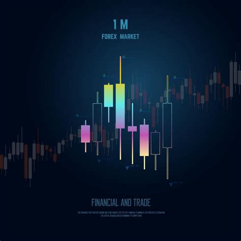 1 M Forex Market Graph With World Business Graph Or Chart Stock Market Forex Trading Graph In