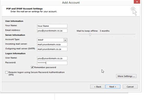 Set Up Email In Outlook IMAP Knowledgebase