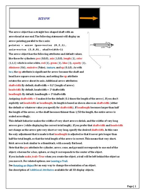 Vpython Pdf Cartesian Coordinate System Euclidean Vector