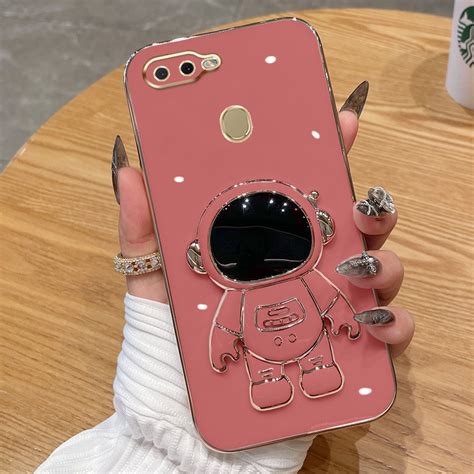 6D Phone Case OPPO A5s A11K A12 A3S A12E Silicone Soft Phone Case Cover Casing Astronaut Stand