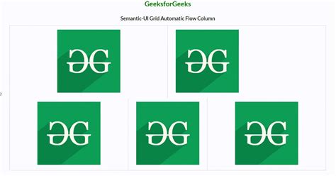 flux automatique de colonne de grille sémantique ui stacklima
