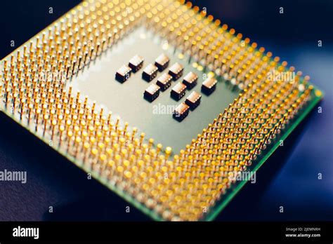 Computer Cpu Central Processor Unit Closeup Stock Photo Alamy