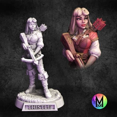 3d Printable Human Female Ranger Princess Thistle Sleeping Beauty