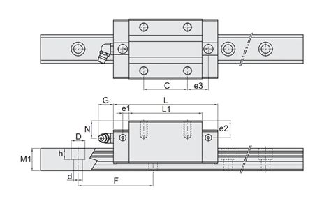 csk linear guide rail slider high precision performance