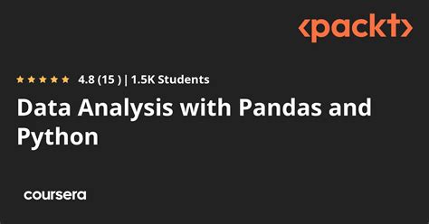 Data Analysis With Pandas And Python Coursera