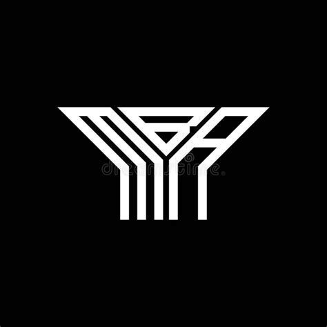 Mba Letter Logo Creative Design With Vector Graphic Mba Stock Vector