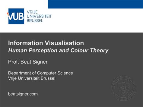 Human Perception And Colour Theory Lecture 2 Information
