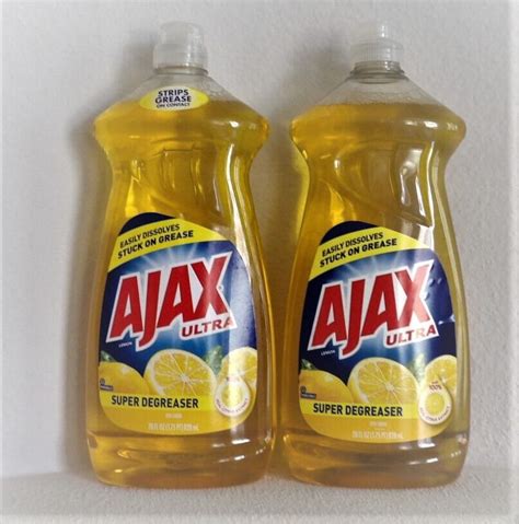 Ajax Ultra Lemon Scent Dish Soap 28 Fl Oz Each Pack Of 2