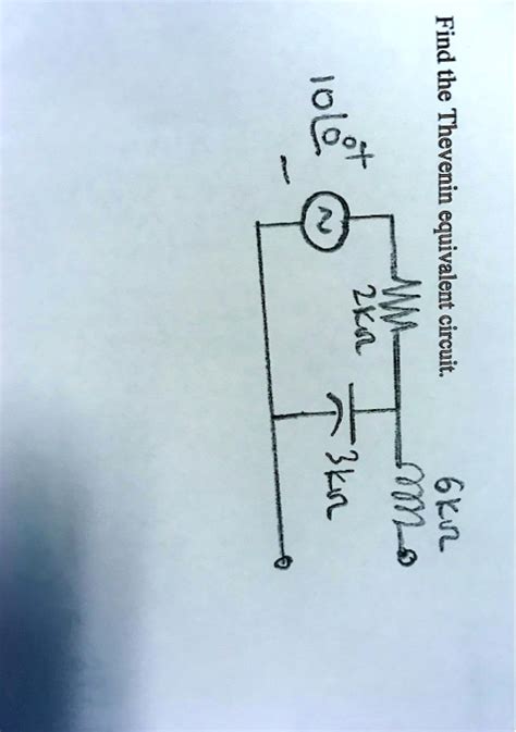 Solved Find The Thevenin Equivalent Circuit 6ksl