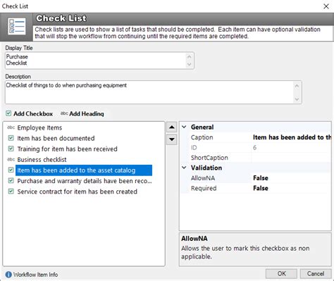 Checklist Workflow Process Object HelpMaster Documentation And Support Site