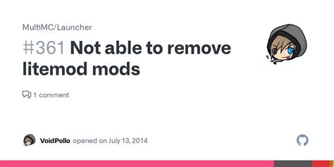 Not Able To Remove Litemod Mods · Issue 361 · Multimclauncher · Github
