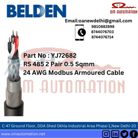 Belden Rs485 Modbus Armored Cable Yj 72682 For Industrial Shielded At