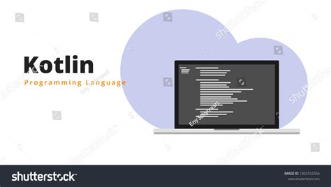 learn code kotlin programming language script เวกเตอร์สต็อก ปลอดค่า
