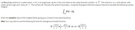 solved let f r f n e where r is a radial vector r r is