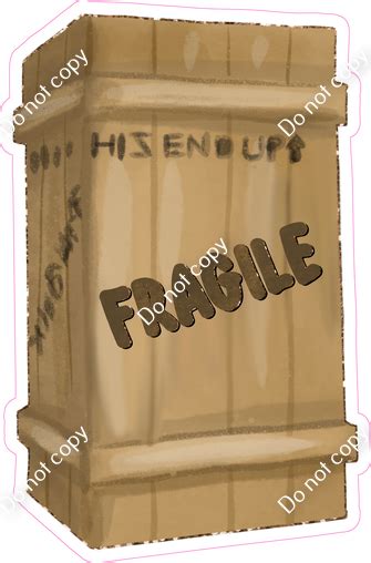 Fragile Box Sign Swag Usa