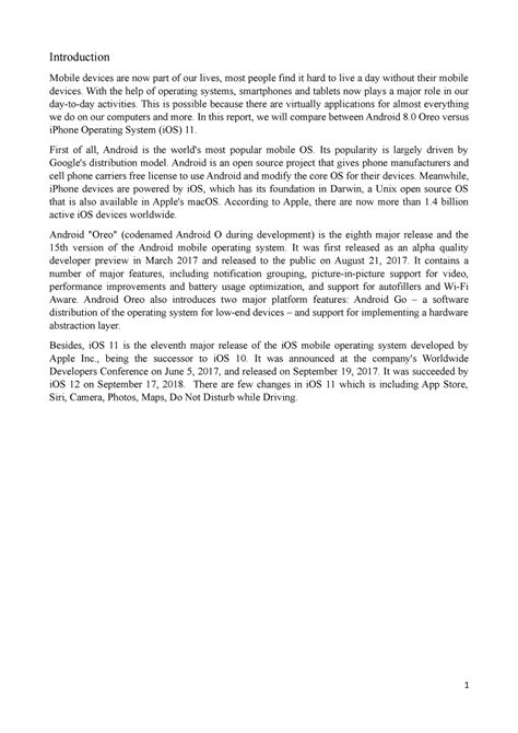 Introduction Of Mobile OS Android 8 0 Oreo I OS11 Introduction Mobile Devices Are Now Part