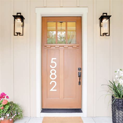 Chiffres Autocollants Modernes Pour Numéro Civique Design ExtÉrieur