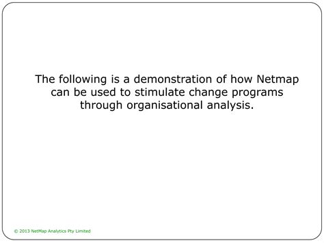 netmap for organisational analysis and restructuring ppt