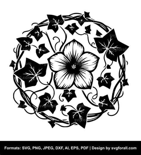 Ivy Flower Svg