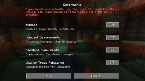 All Experimental Features Available In Minecraft 2024