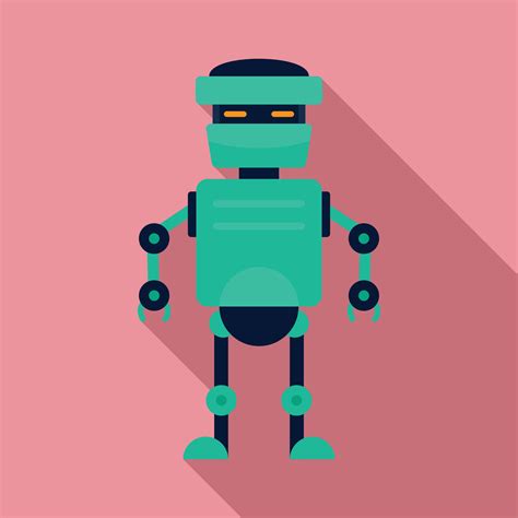 Artificial Robot Icon Flat Style 14453418 Vector Art At Vecteezy