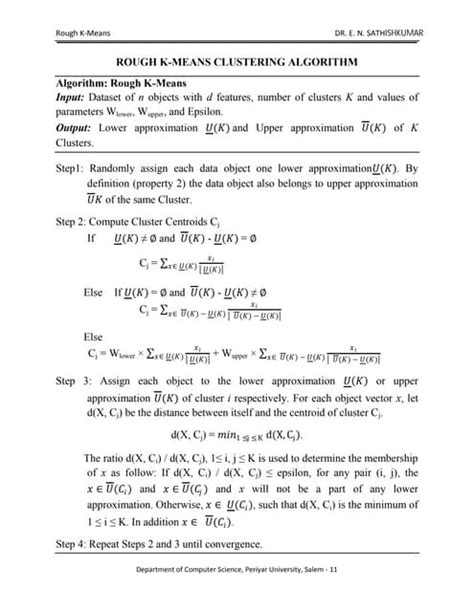 Rough K Means Numerical Example Pdf Computing Technology