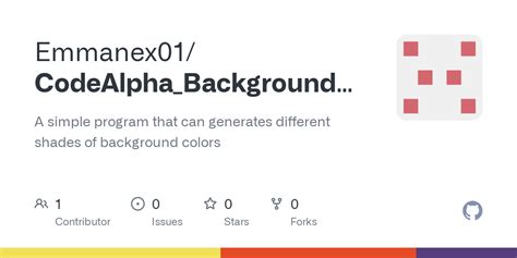 Github Emmanex Codealpha Background Generator A Simple Program That Can Generates Different