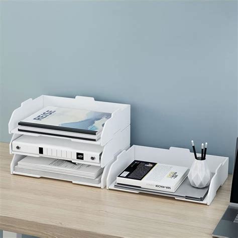 書類ケース B4 書類トレー 横 レターケース デスク 収納 卓上 レタートレー 4段 A4サイズ 卓上収納 書類整理 Vast Forest 通販 Yahoo ショッピング