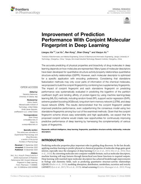 Pdf Improvement Of Prediction Performance With Conjoint Molecular