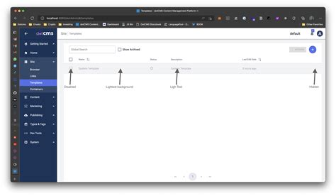 Disable System Template Row In The Listing · Issue 22216 · Dotcmscore
