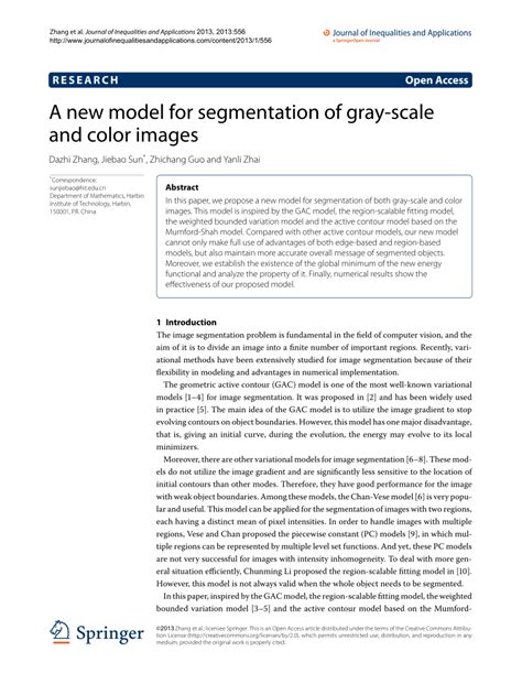 pdf a new model for segmentation of gray scale and color images