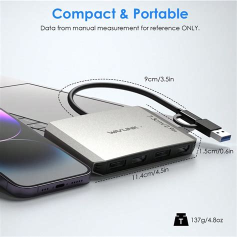 Wavlink Adaptador Usb 3 0 Usb C A Displayport Y Hdmi Centro De Monitores Displaylink Dual 5k