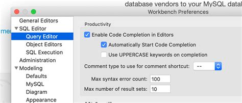 Mysql Workbench How To Disable Scanning Of All Tables During Start Stack Overflow
