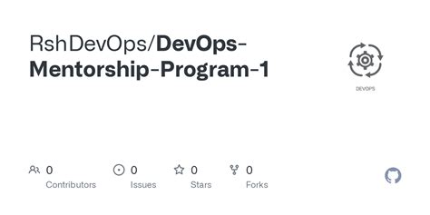 Github Rshdevopsdevops Mentorship Program 1