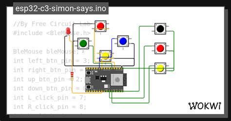 Simon Says ESP32 C3 Copy Wokwi ESP32 STM32 Arduino Simulator