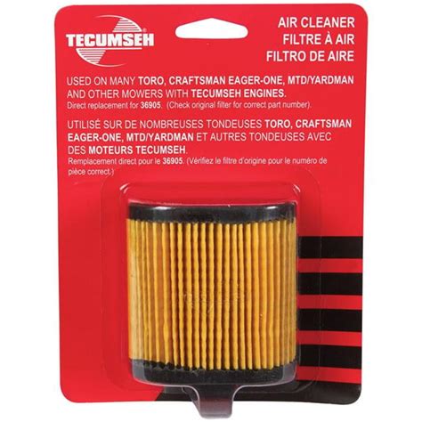 Tecumseh 7098957 Small Engine Air Filter For 35 To 725 Hp Walmart