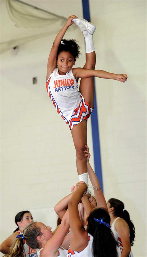 Middle School Cheerleader Practice