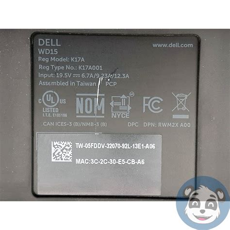 DELL WD15 K17A 05FDDV Docking Station USB Type C No AC B Komercos