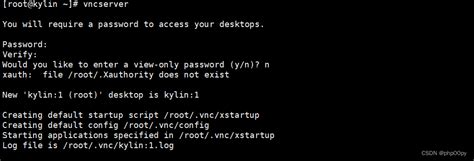 麒麟v10服务器安装vnc