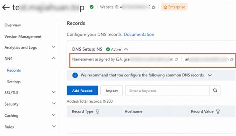 convert dns setup edge security acceleration alibaba cloud