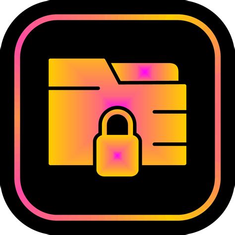 Secure Folder Icon Design 42927692 Vector Art At Vecteezy
